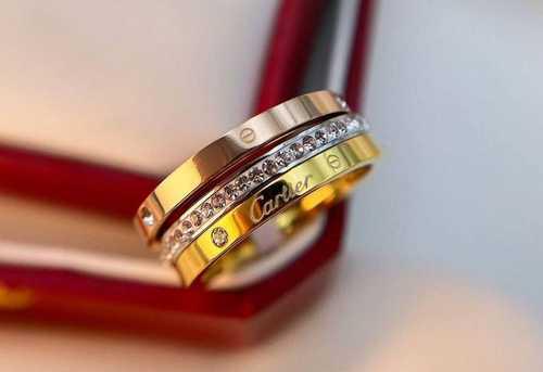 Cartier кольцо тройные