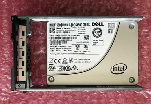 Серверный диск SSD Dell SAS 2,5" 960Gb, новый