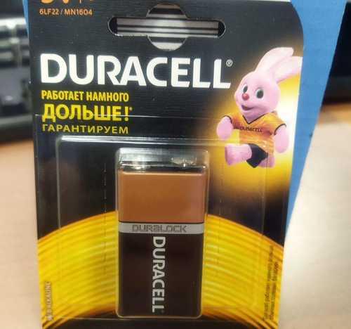 Батарейки крона duracell 9v