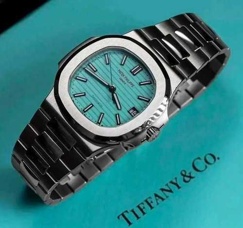 Наручные часы patek philippe nautilus tiffany blue