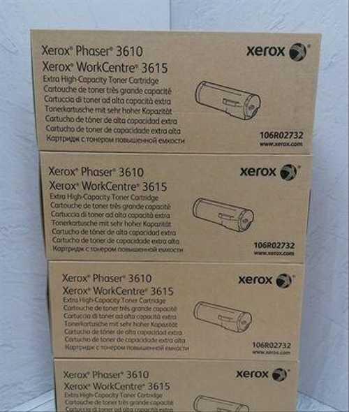 Картриджи оригинальные Xerox 106R02732 разные