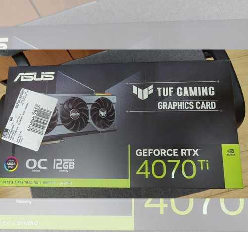 Видеокарта asus Rtx 4070ti TUF gaming 12G