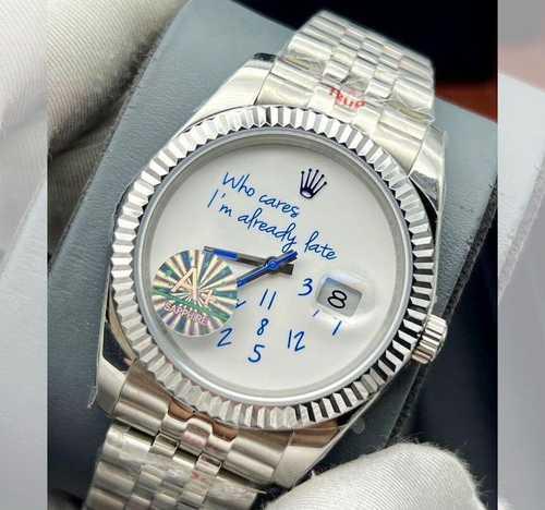 Часы мужские Rolex "Who Cares I’am Already Late"