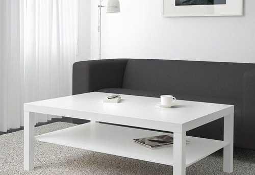 Журнальный столик IKEA Лакк большой белый новый