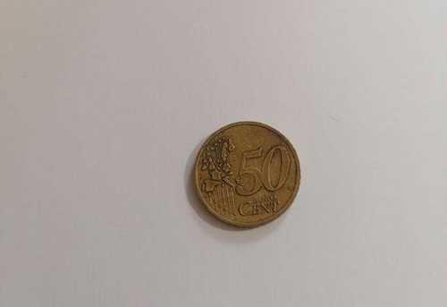 Монета 50 евроцент