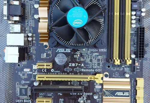 Комплект Z87-A (LGA1150), i7 4770, DDR3 16гб