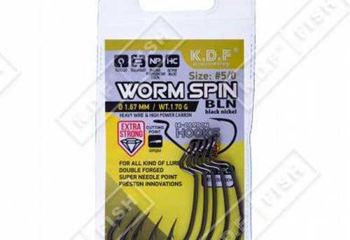Крючок офсетный KDF Worm Spin 180-9004 №5/0