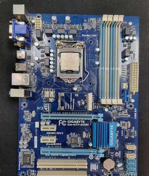 MB Gigabyte GA-H77-DS3H + CPU Xeon E3-1230v2 3.3