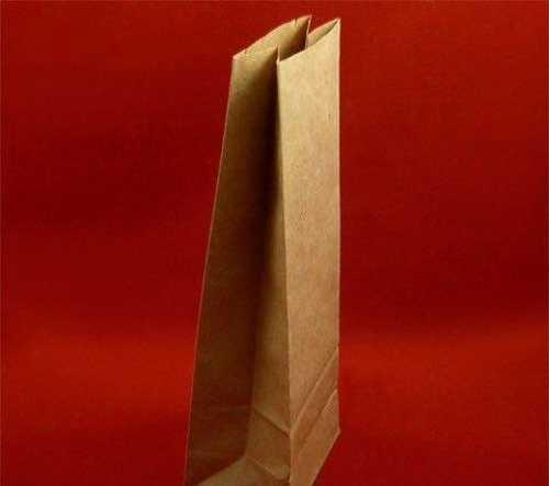 Крафтовый бумажный пакет - 8*5*17 см (25 штук)