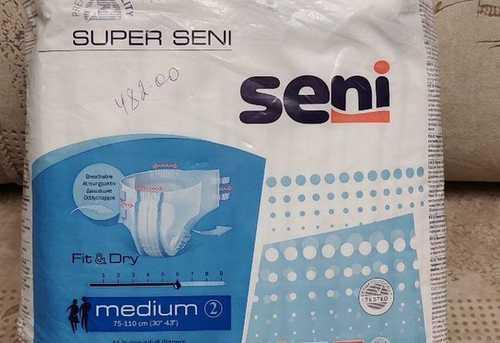 Подгузники для взрослых super seni medium