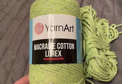 Пряжа YarnArt macrame cotton lurex
