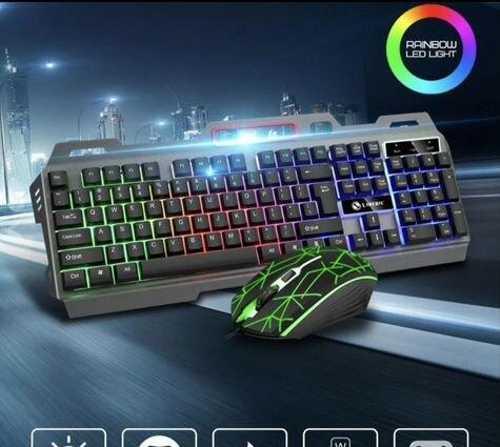 Клавиатура + мышь с подсветкой игровой комплект