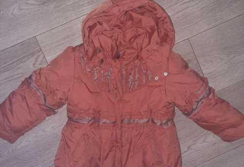 Куртка для малышки теплая + весенняя курточка