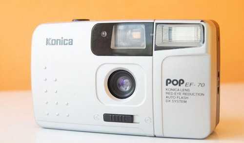 Плёночный фотоаппарат Konica POP EF-70 + примеры