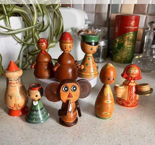Деревянные фигурки СССР