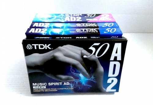 Аудиокассета кассета TDK AD 2 50 - 1997 г