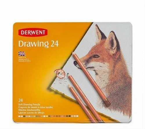 Derwent" набор цветных карандашей drawing 24 цв