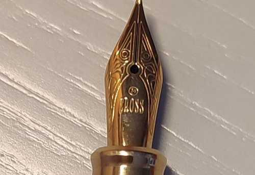Ручка с золотым пером cross, набор