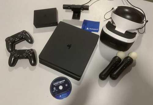 Sony Playstation 4 slim 500gb VR комплект