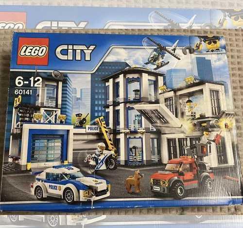 Бу собранный lego City Полицейский участок,60141