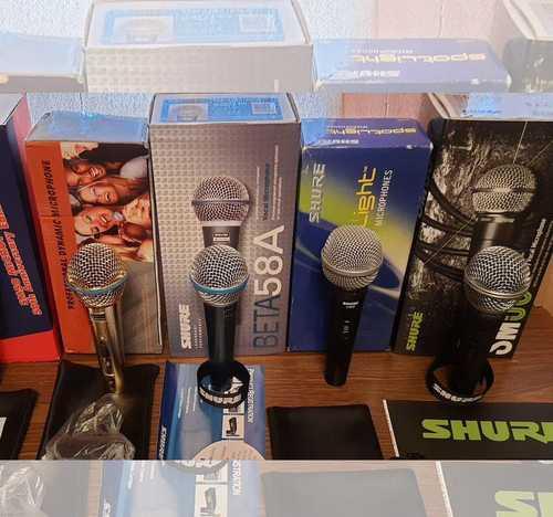 Микрофоны shure и на базеsure