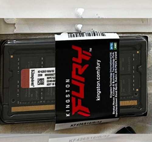 Оперативная память ddr4 kingston fury