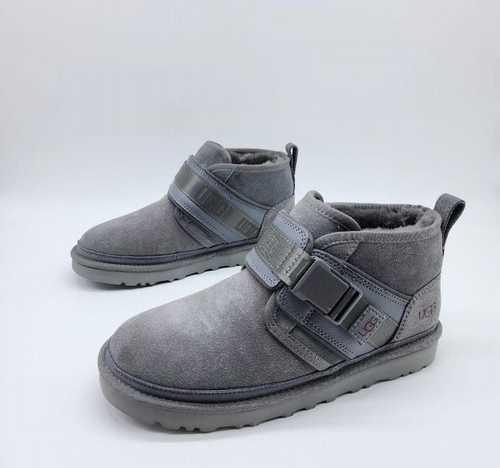 Мужские мини угги UGG серые