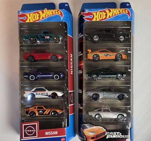 Новые Hot Wheels 5 pack Fast & Furious Nissan