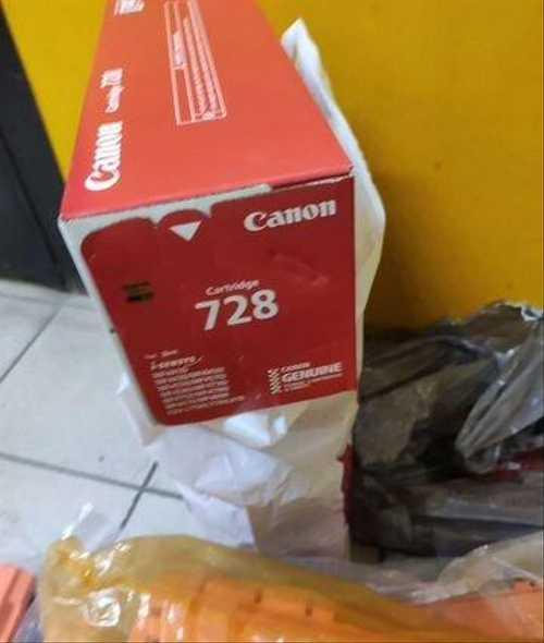 Canon 728 картриджи новые оригинальные