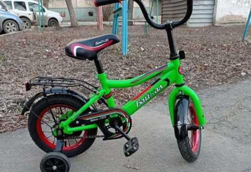 Велосипед детский 12 дюймов, 4 колеса