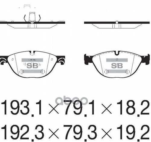 SP2212 колодки дисковые передние BMW F01-F04/F