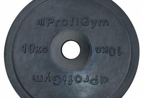 Черный олимпийский диск Profigym 10 кг