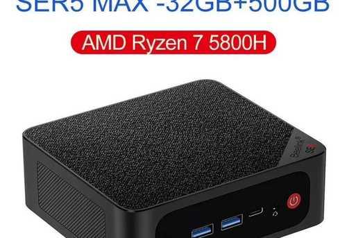 Неттоп мини пк Beelink Ryzen 7 5800h 32/512