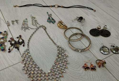 Бижутерия swarovski, брошь и др