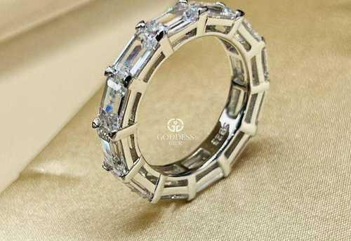 Серебряное кольцо с цирконами Graff