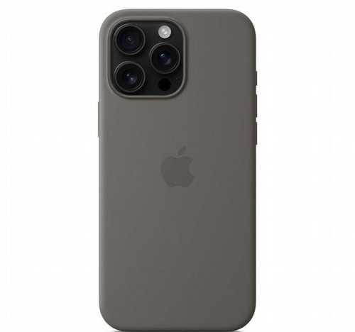 Чехол iPhone 16 Pro Max Silicone Case серый