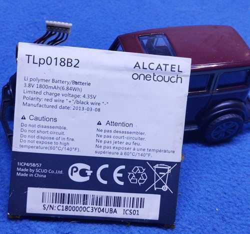 Alcatel TLp018B2. Аккумулятор. Оригинал