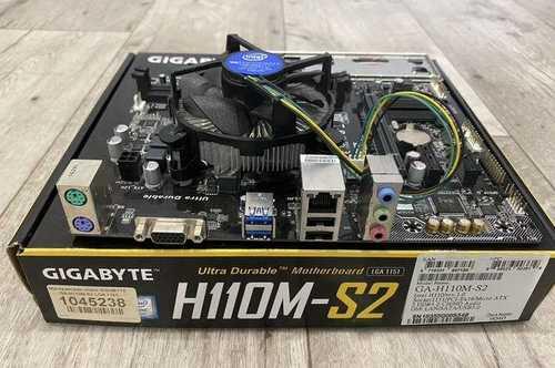 Проц. Pentium G4560+Мат. пл. Gigabyte GA-H110M-S2