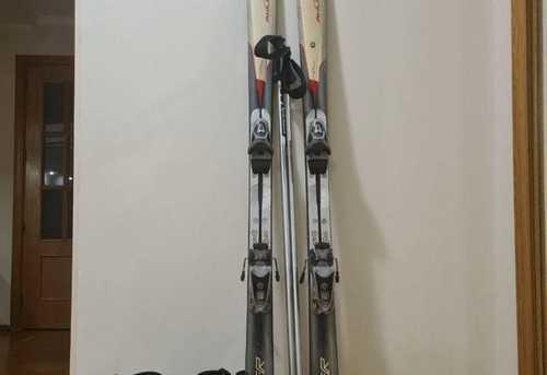 Лыжи горные rossignol комплект