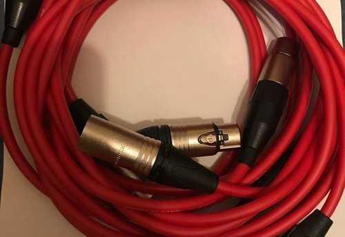Микрофонный кабель Canare xlr male to female 1,5 м