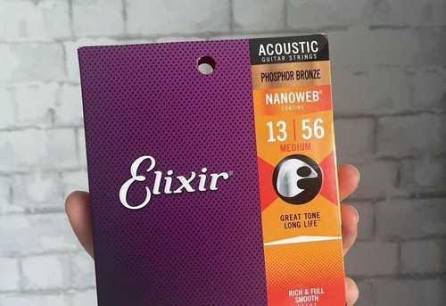 Струны для акустической гитары Elixir 13-56