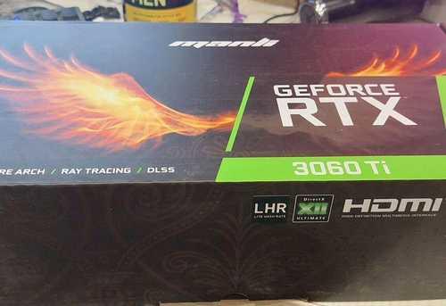 Коробка видеокарты Manli geforce RTX3060 TI 8GB