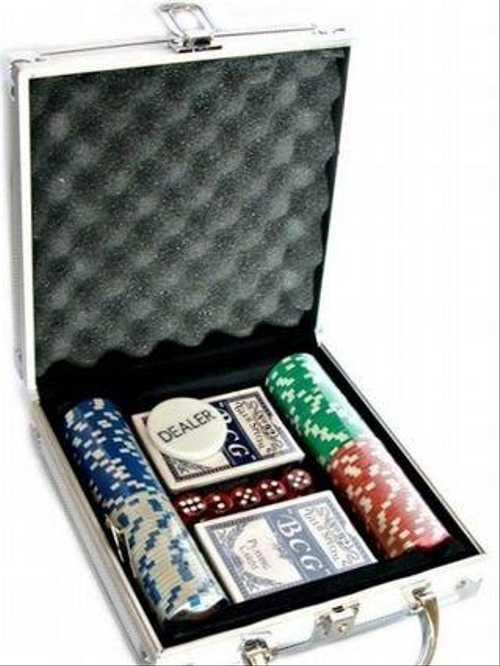 Покерный набор 100 фишек в кейсе