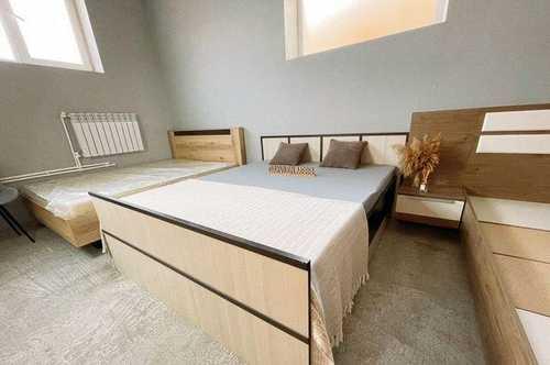 Кровать сакура с ящиками 160 на 200 см в наличии