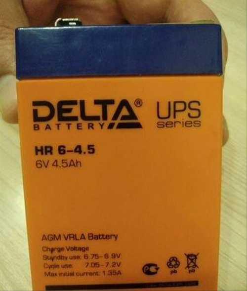 Аккумулятор Delta HR 6-4.5