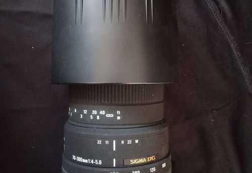 Объектив Sigma DG 70-300mm 1:4-5.6 для Nikon