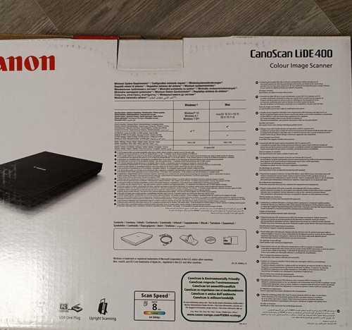 Сканер Canon CanoScan LiDE 400 99.999% новый