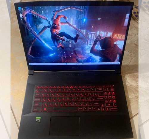 Игровой MsiKatana GF76 i5 11G/RTX3050/SSD512/144Hz