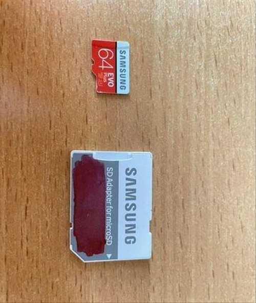 Флешка micro sd 64 Samsung