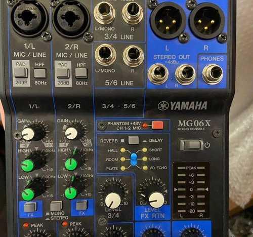 Микшерный пульт yamaha mg06x